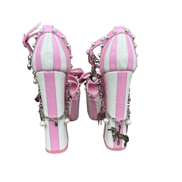 Dolls Kill | Shoes | Dolls Kill Sugar Thrillz White And Pick Platform ...